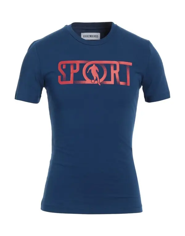 BIKKEMBERGS T-shirt Size Cotton, Elastane