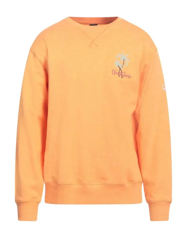 NORTH SAILS Cotton Crewneck Sweatshirt - Mandarin
