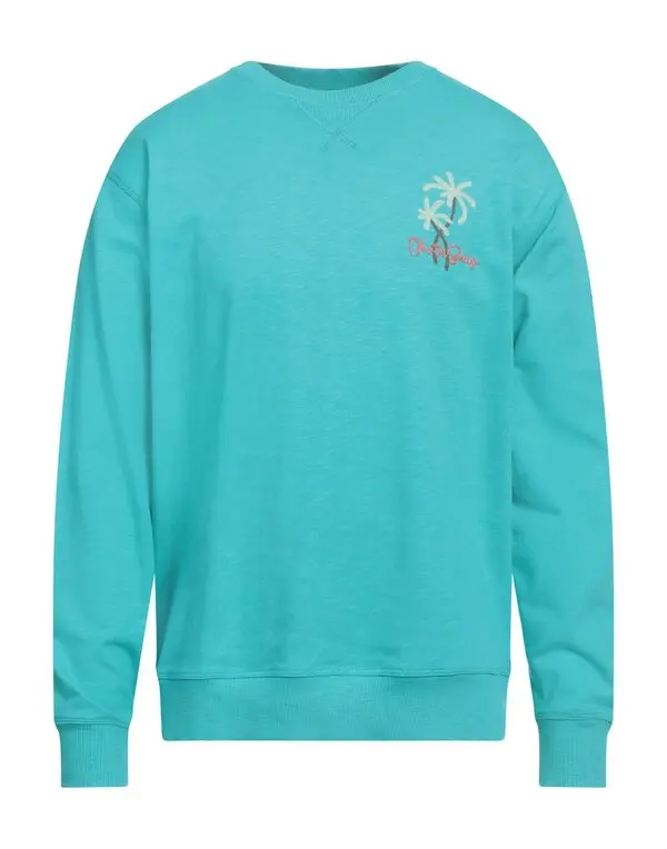 NORTH SAILS Cotton Crewneck Sweatshirt - Turquoise