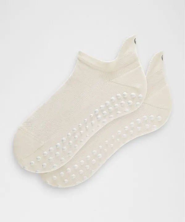Lululemon Grip Tab Studio Socks - Light Ivory