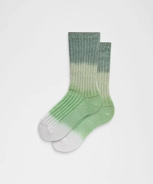 Lululemon Crew-length Ragg Socks - Canteen Green/kale Krush/matcha Magic