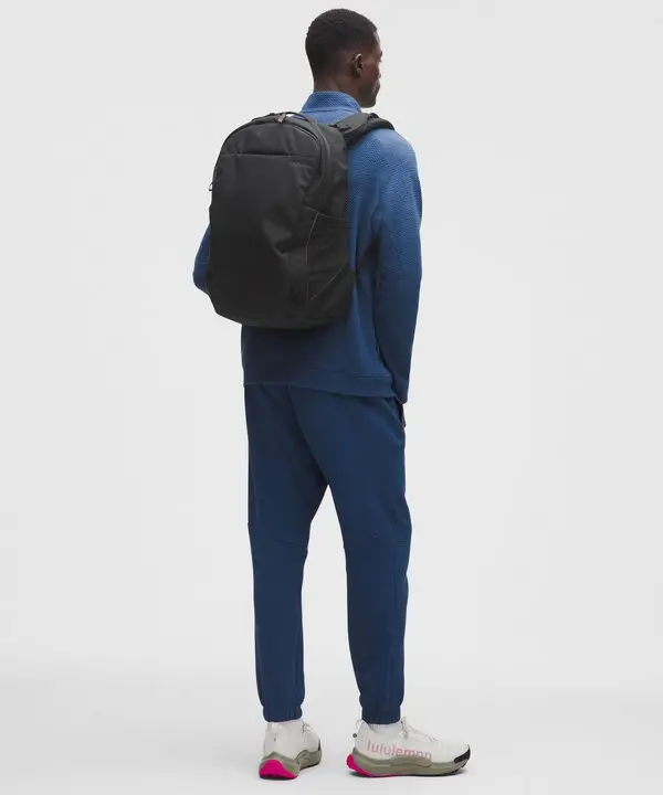 Lululemon Triple Zip Backpack 28l - Black/graphite Grey