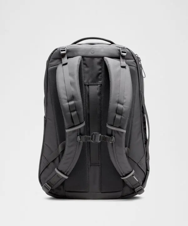 Lululemon Triple Zip Backpack 28l - Black/graphite Grey