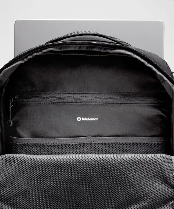 Lululemon Triple Zip Backpack 28l - Black/graphite Grey