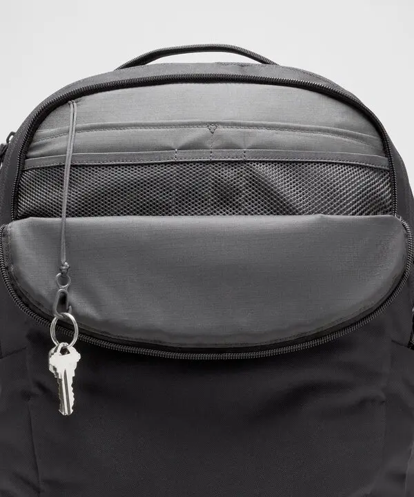 Lululemon Triple Zip Backpack 28l - Black/graphite Grey