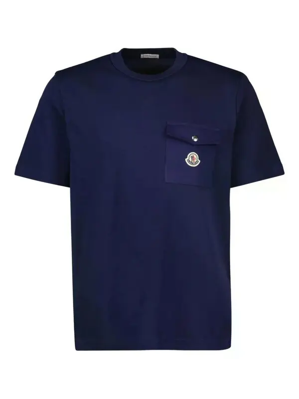 Moncler Cotton T-shirt - Blue
