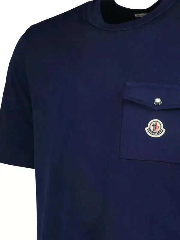 Moncler Cotton T-shirt - Blue