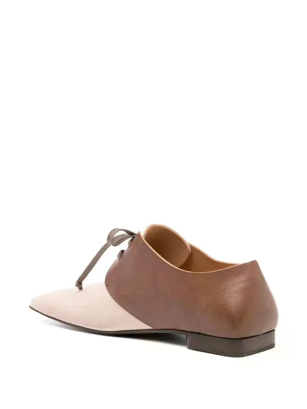 UMA WANG Square-toe Leather Flats