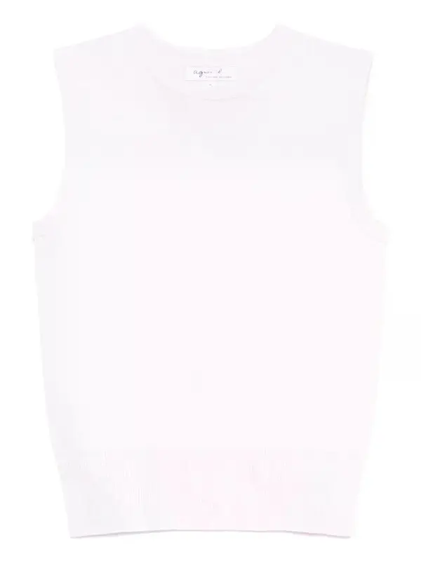 AGNÈS B. Cotton Vest - Neutrals