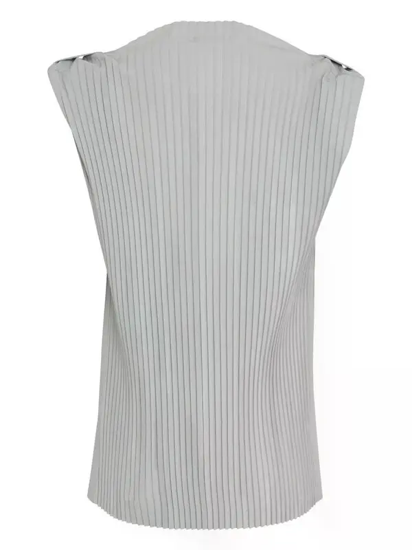 GLORIA COELHO Striped Sleeveless Top