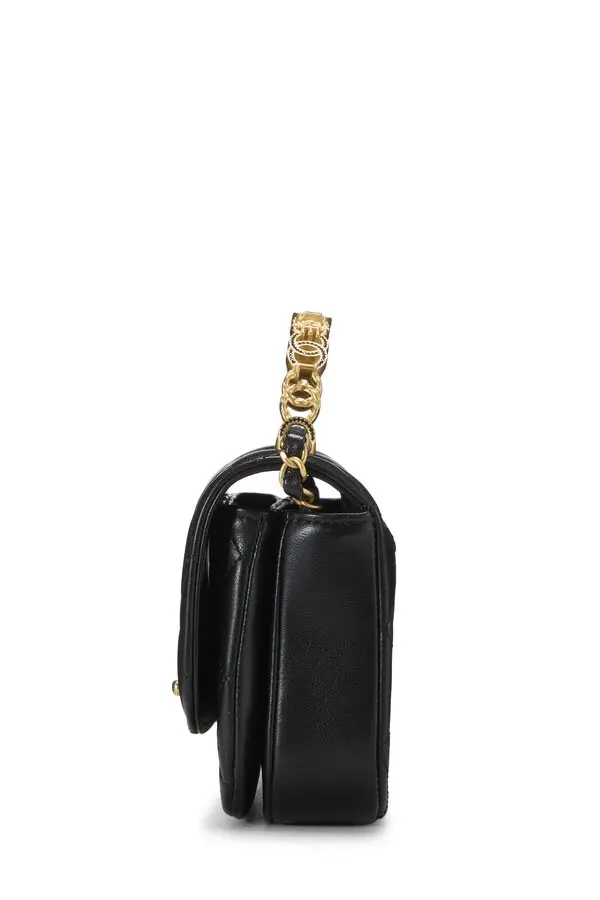 Chanel Lambskin Flap Bag With Top Handle