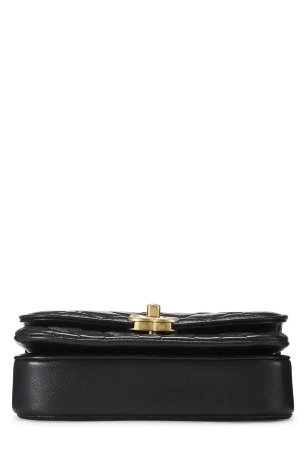 Chanel Lambskin Flap Bag With Top Handle