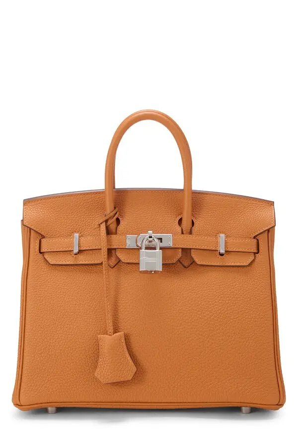 Hermès Togo Birkin 25 Handbag - Orange