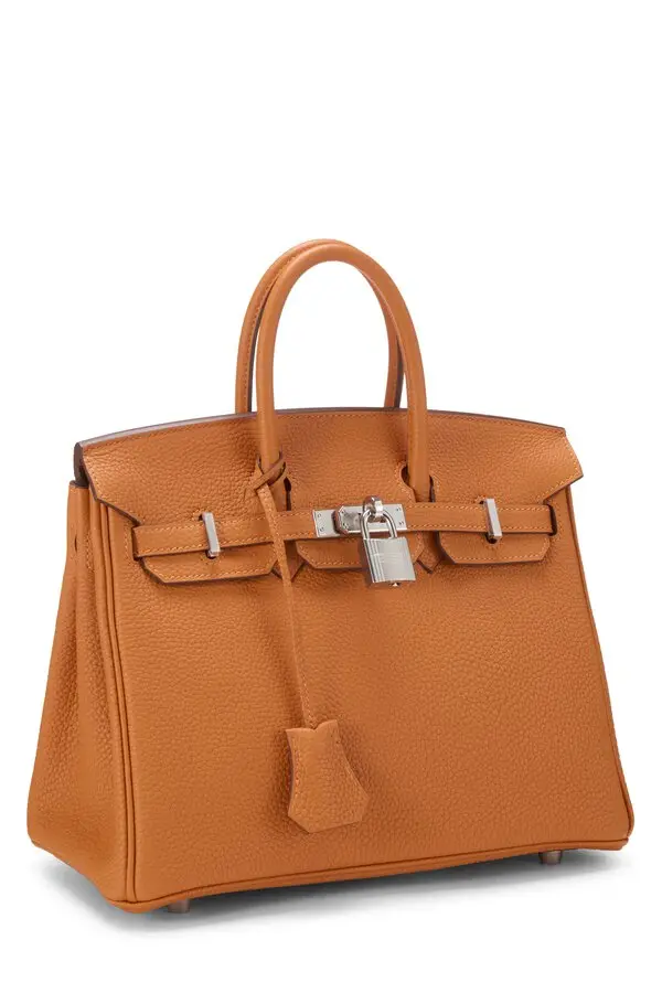 Hermès Togo Birkin 25 Handbag - Orange