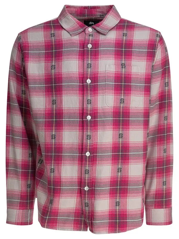 StÜssy Motif Plaid Shirt - Pink