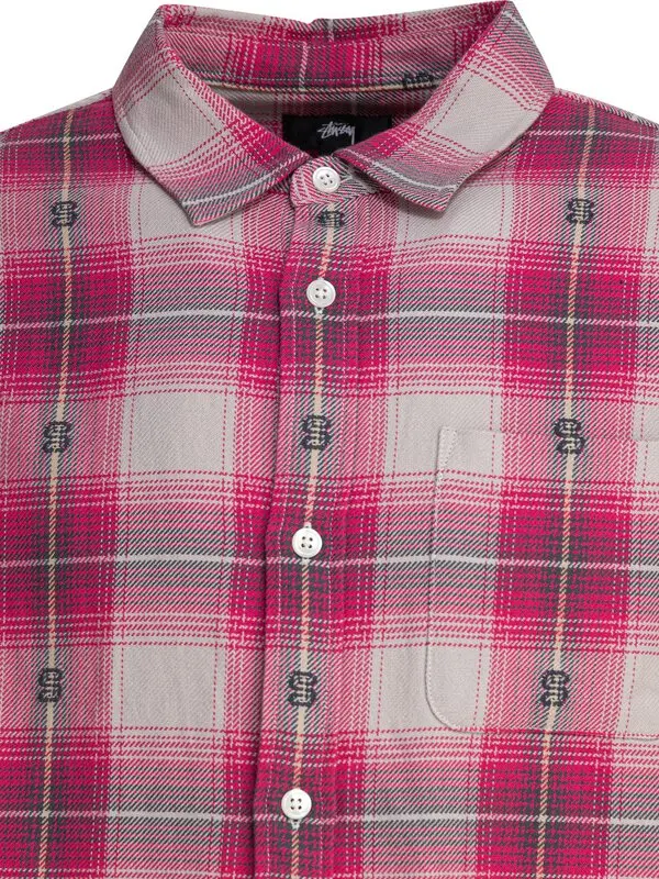 StÜssy Motif Plaid Shirt - Pink