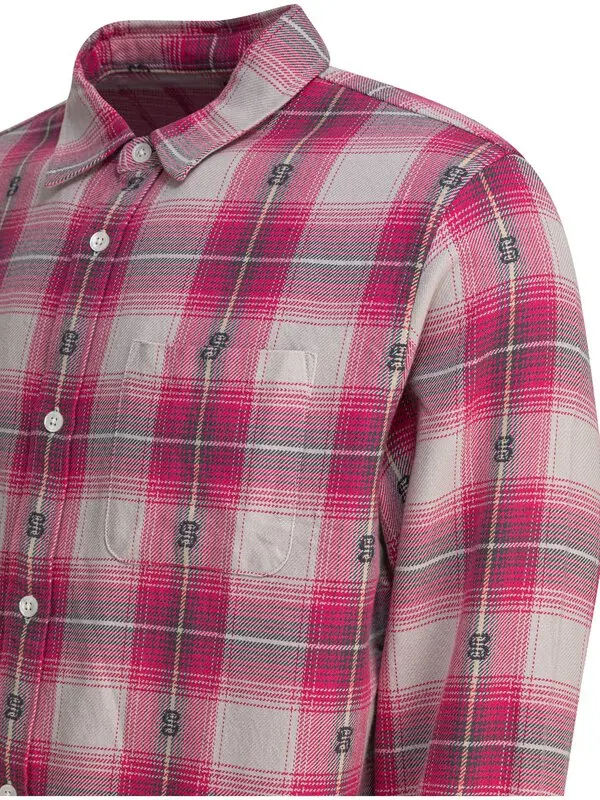 StÜssy Motif Plaid Shirt - Pink