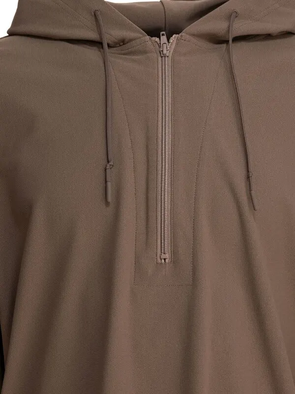 DAIWA PIER39 Half-zip Hoodie - Beige