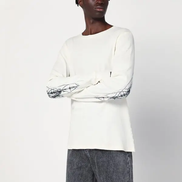 BASKETCASE Cotton Crewneck Sweater - White