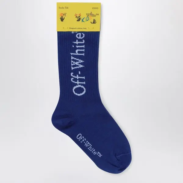 Off White Logo Socks - Blue
