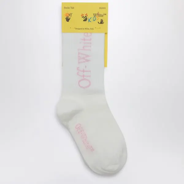 Off-White Cotton-Blend Socks Pink Editorialist