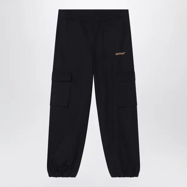 Off White Jogging Trousers With Logo