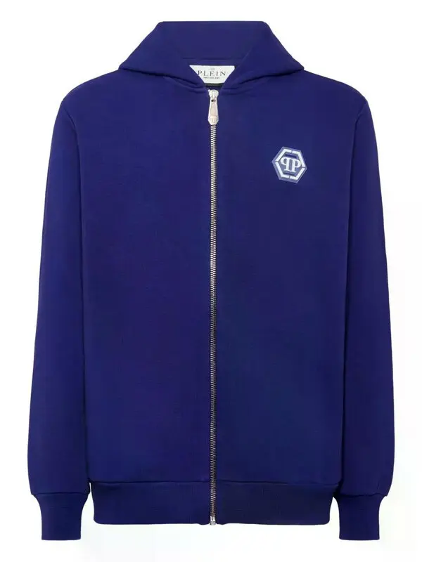Philipp Plein Zip-up Hoodie - Blue