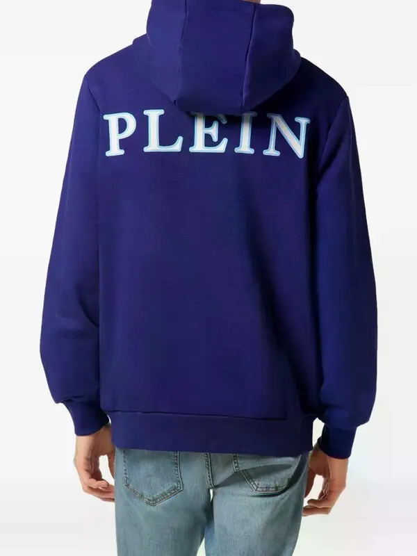 Philipp Plein Zip-up Hoodie - Blue
