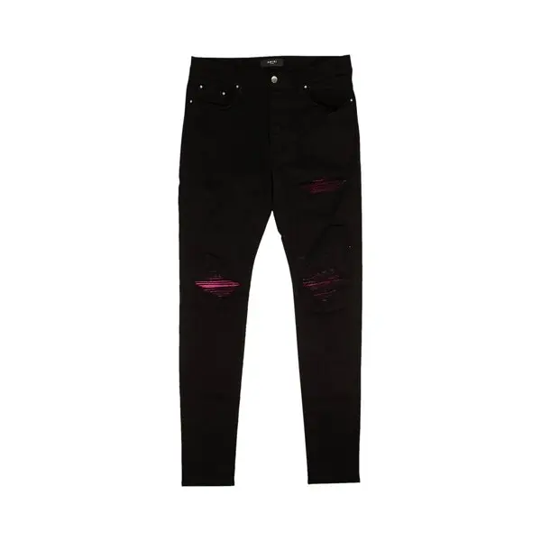 Amiri Mx1 Cracked Jeans - Black