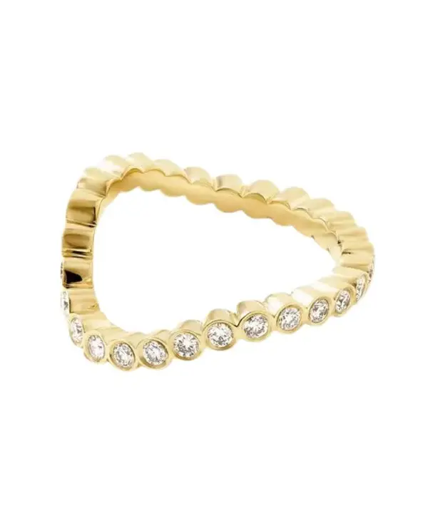 Sophie Bille Brahe Courant Sky 18-karat Recycled Diamond Ring - Gold
