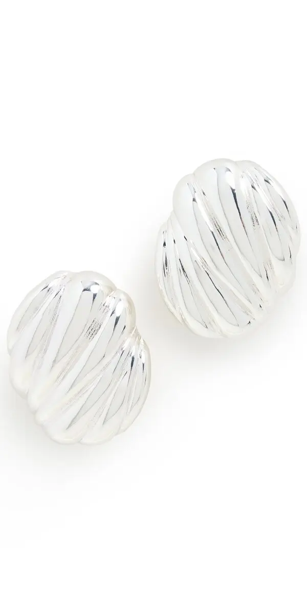 HEAVEN MAYHEM Hive Clip On Earrings - Silver