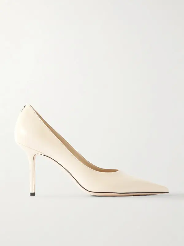 JIMMY CHOO Love 85 Leather Pumps - Neutrals