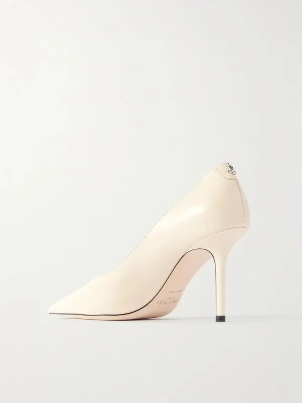 JIMMY CHOO Love 85 Leather Pumps - Neutrals