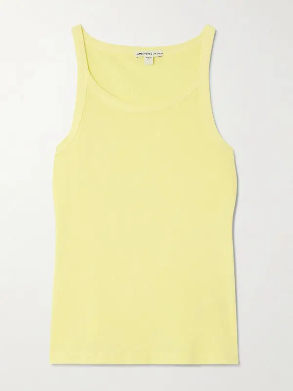 JAMES PERSE Ribbed Supima Cotton-blend Tank