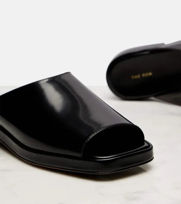 THE ROW Emi Patent Leather Mules