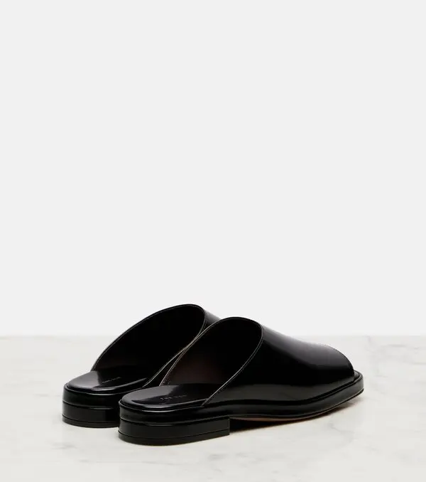 THE ROW Emi Patent Leather Mules