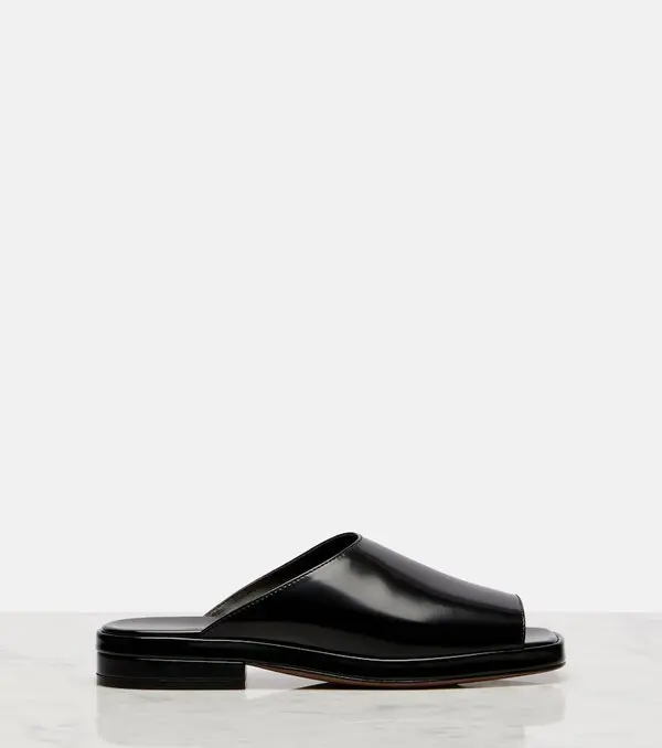 THE ROW Emi Patent Leather Mules