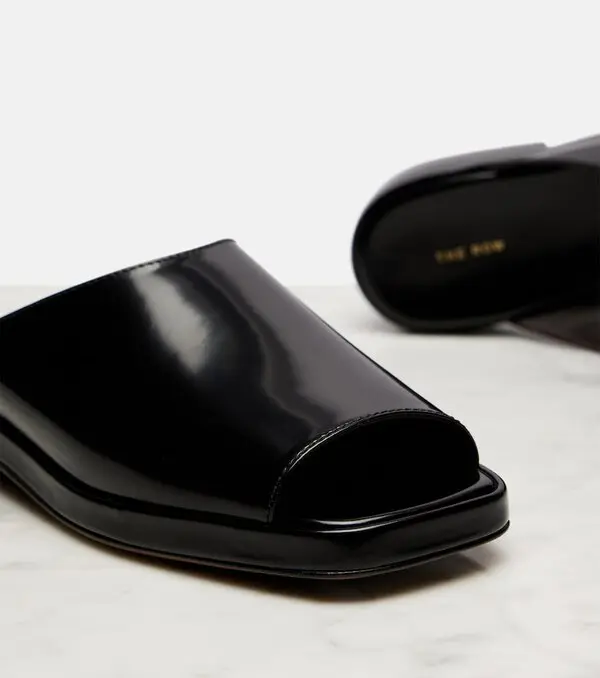 THE ROW Emi Patent Leather Mules