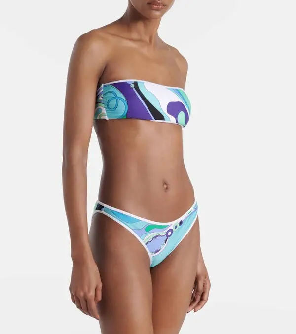 Emilio Pucci Orchidee Printed Bikini Bottom - Green