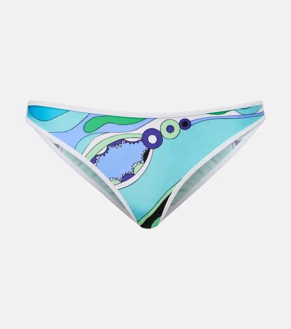 Emilio Pucci Orchidee Printed Bikini Bottom - Green