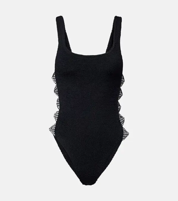 Hunza G Cutout Swimsuit - Black