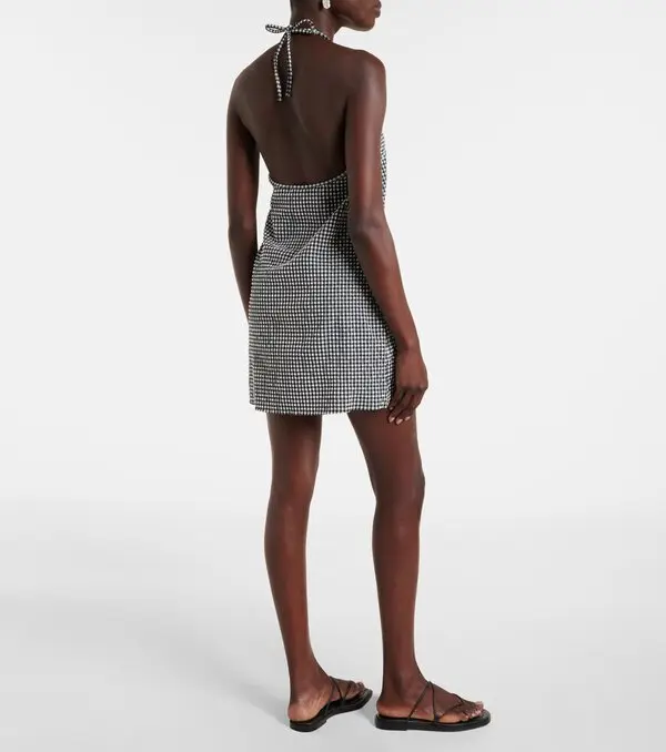Hunza G Gingham Seersucker Minidress - Black