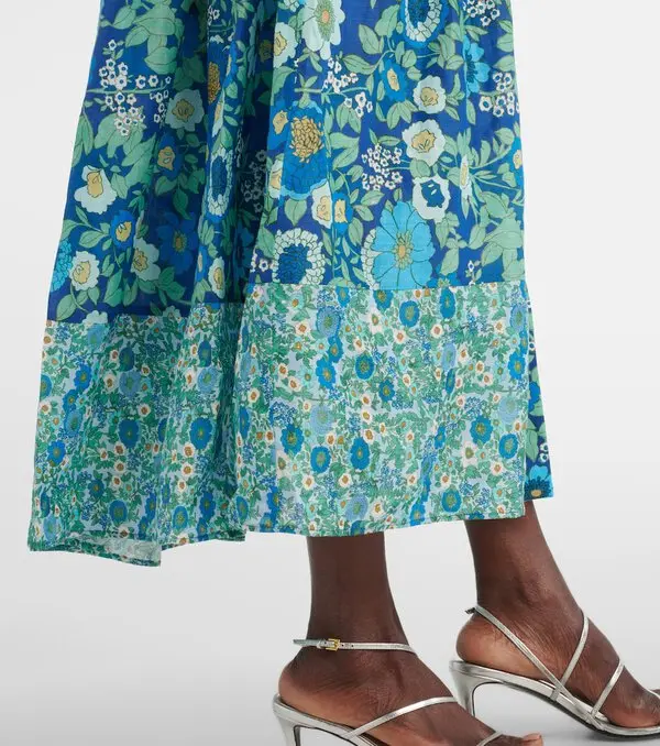 ALEMAIS Alémais Sacha Floral Ramie Shirt Dress