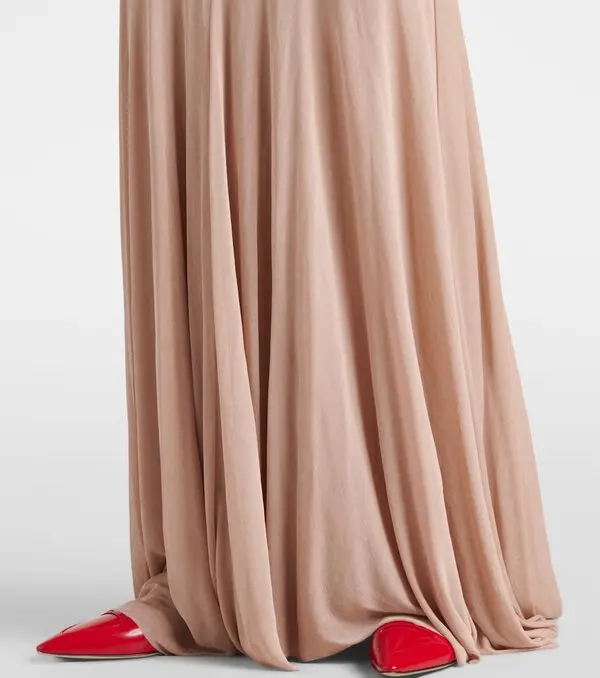 Tove Devi Semi-sheer Maxi Dress - Beige