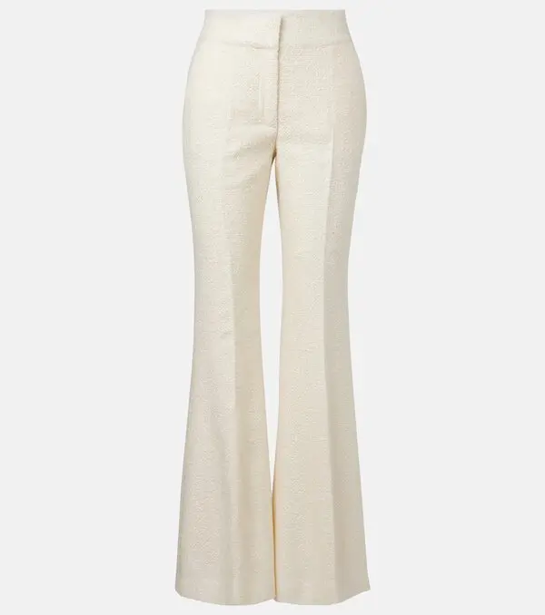 Gabriela Hearst Rhein Flared Silk Pants