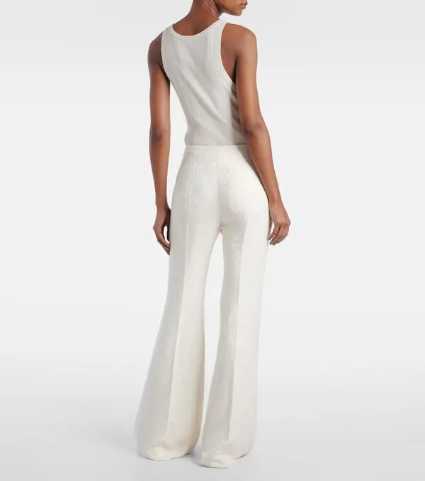 Gabriela Hearst Rhein Flared Silk Pants