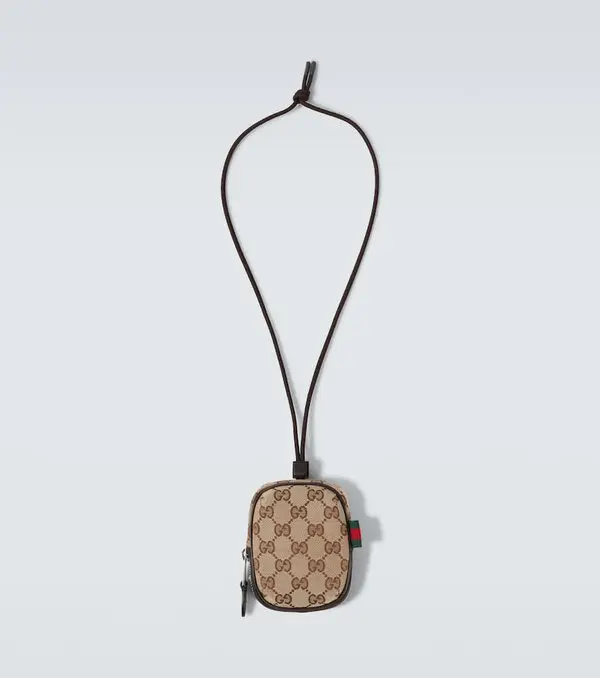 Gucci Gg Canvas Pouch With Strap