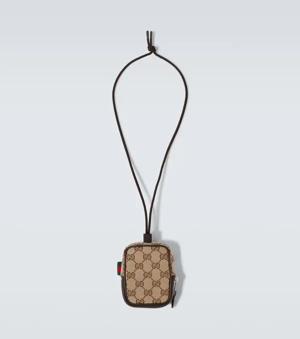 Gucci Gg Canvas Pouch With Strap