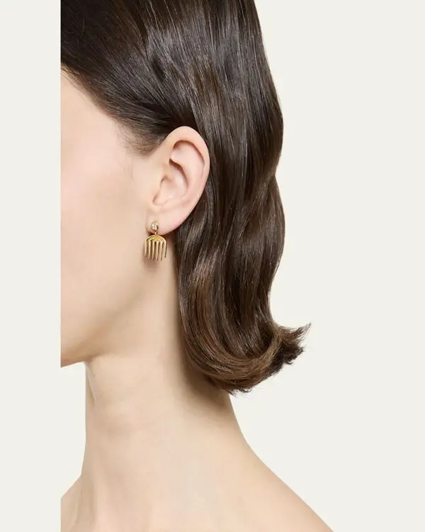 ALMASIKA Sagesse Vici Diamond Charm Earrings