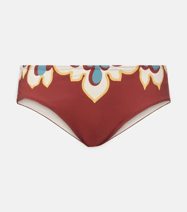 La DoubleJ Printed Bikini Bottoms - Brown